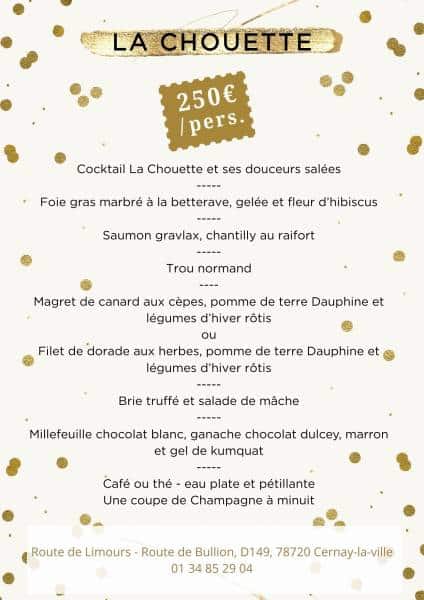 Menus du Réveillon à Rambouillet Territoires | Office de Tourisme de ...