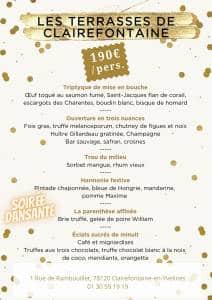 Menus du Réveillon à Rambouillet Territoires | Office de Tourisme de ...